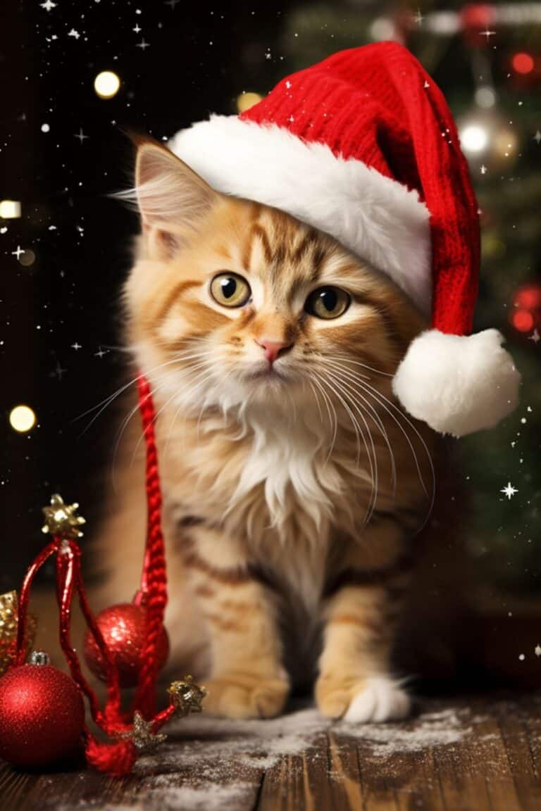 Adorable Christmas Cat Pictures Ideas - BeCentsational