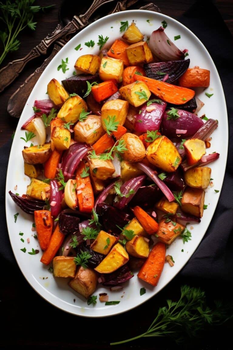 Oven Roasted Root Vegetables - BeCentsational