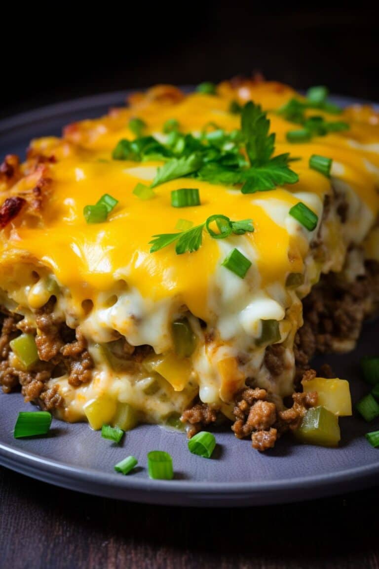 Keto Hamburger Casserole - BeCentsational