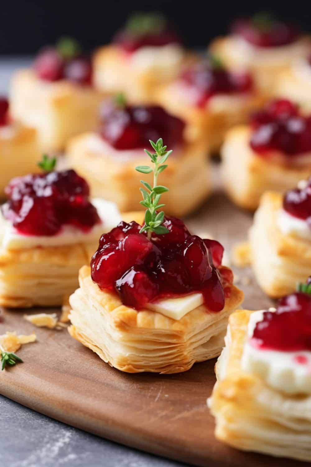 Puff Pastry Cranberry Brie Bites - BeCentsational