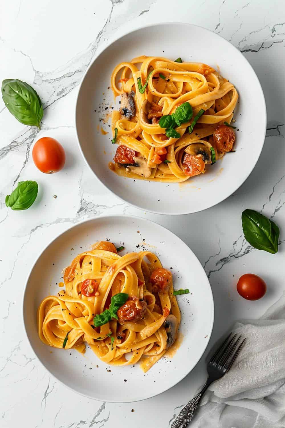 Creamy Tuscan Tomato Pasta - BeCentsational