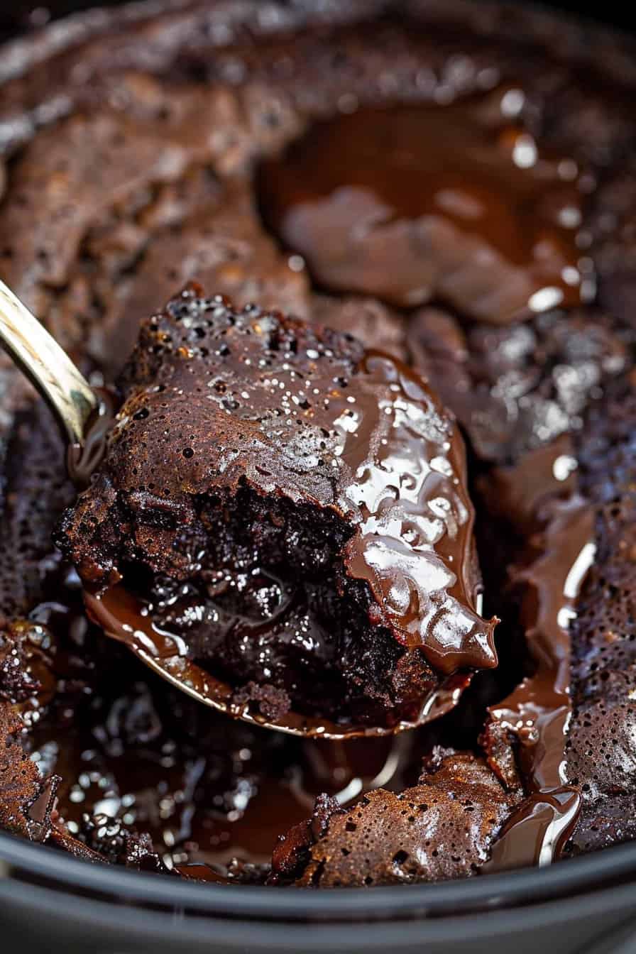 Crockpot Chocolate Lava Cake - BeCentsational