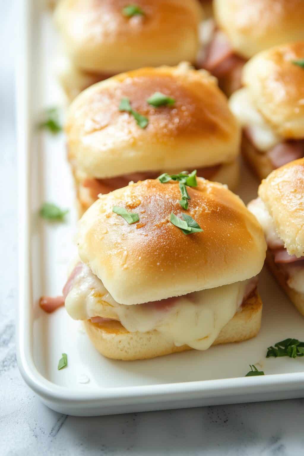 Ham and Swiss Cheese Sliders - BeCentsational