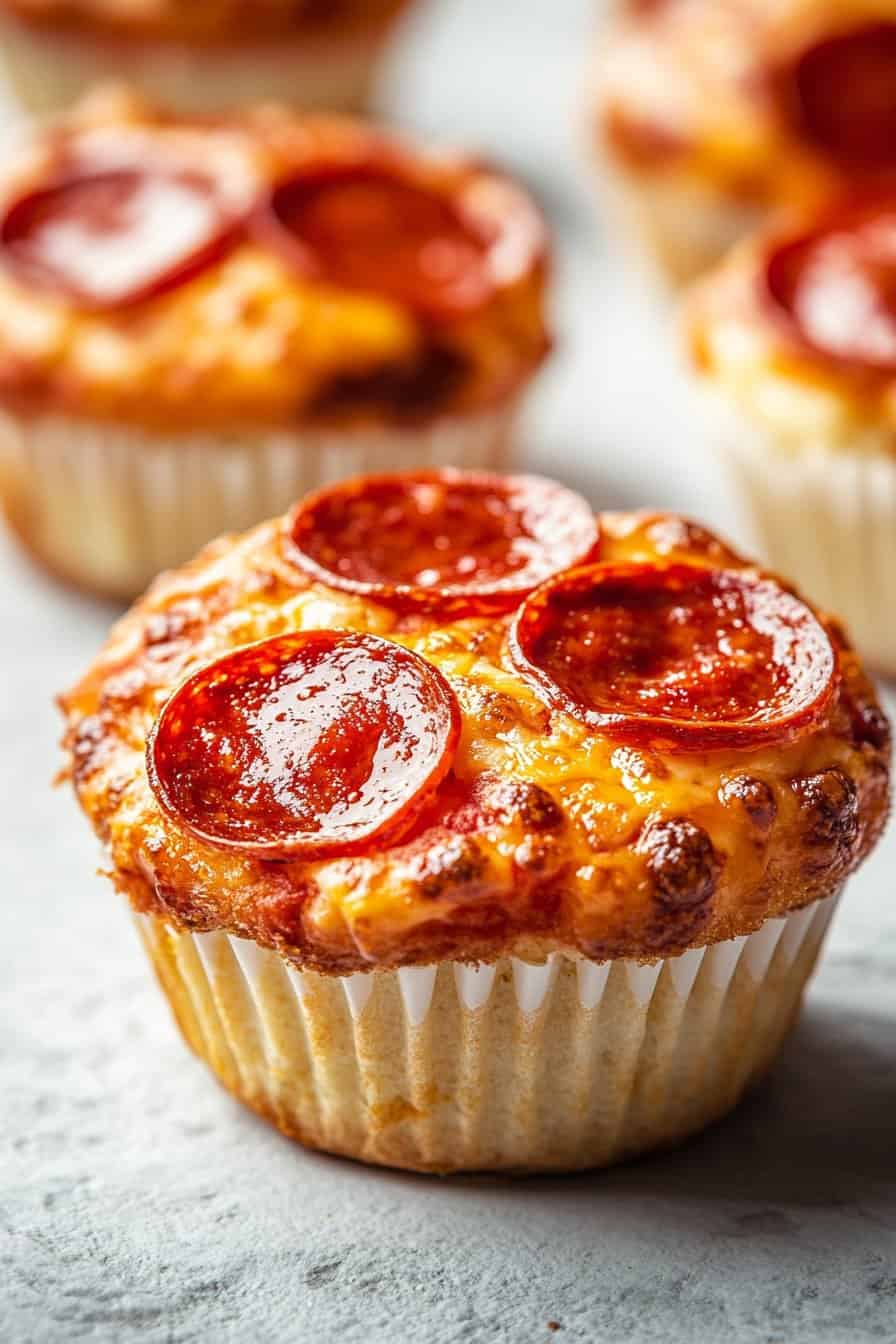 Pepperoni Pizza Muffins - BeCentsational
