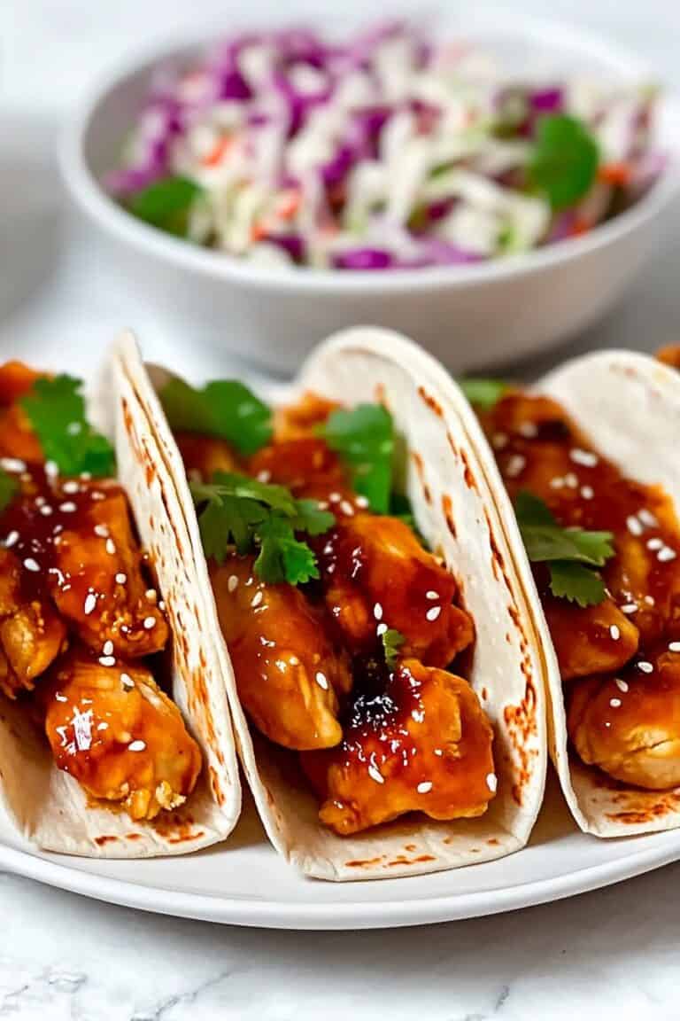 Sticky Gochujang Chicken Tacos - BeCentsational